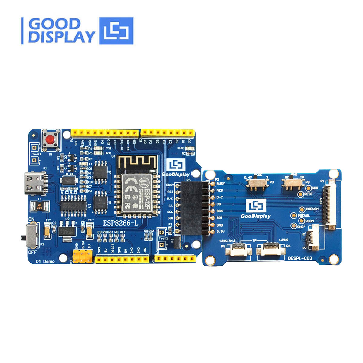 E Paper Display Development Demo Kit Arduino Board Support Wi Fi With